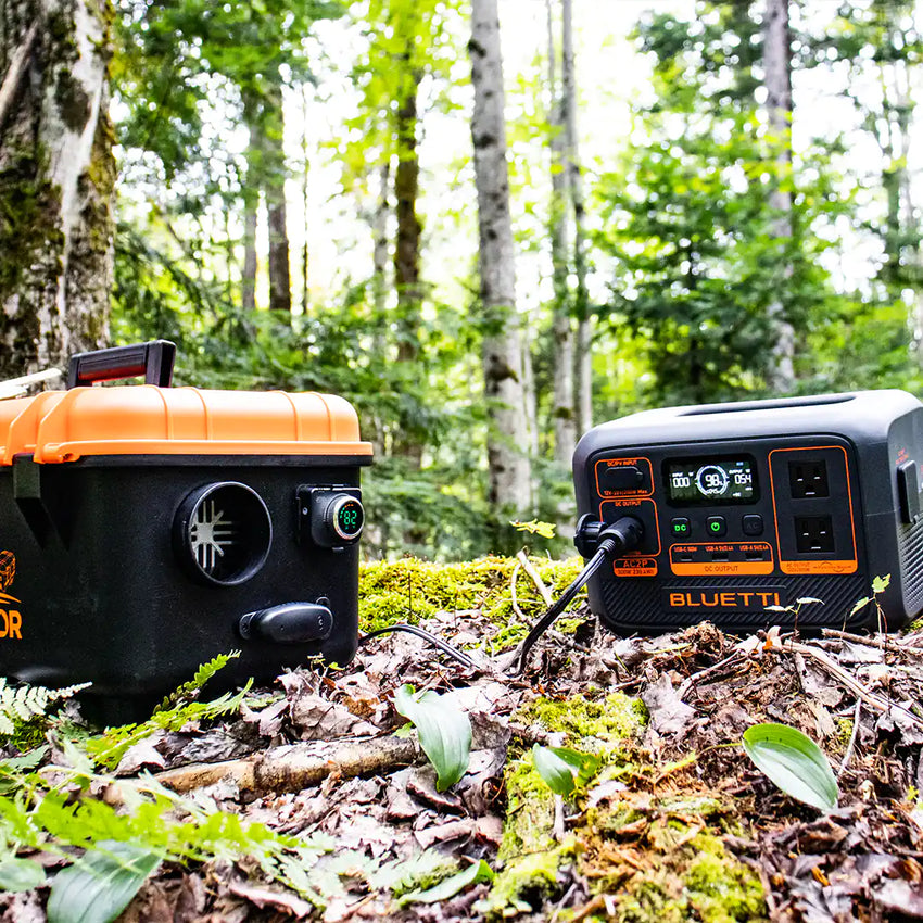 AC2P Solar Power Generator with a diesel heater